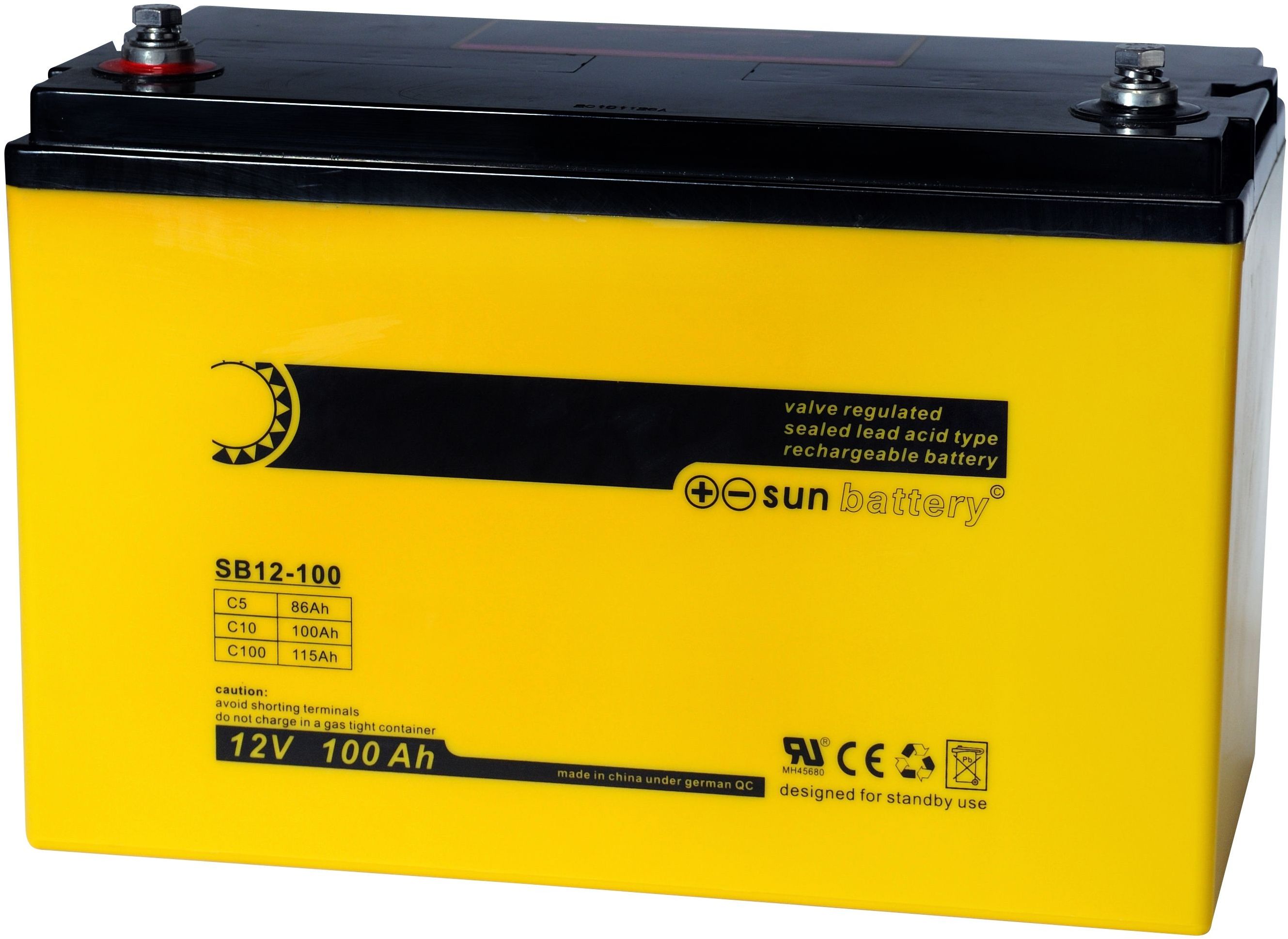 SB12-100 (12V / 111.0Ah) - SUN BATTERY