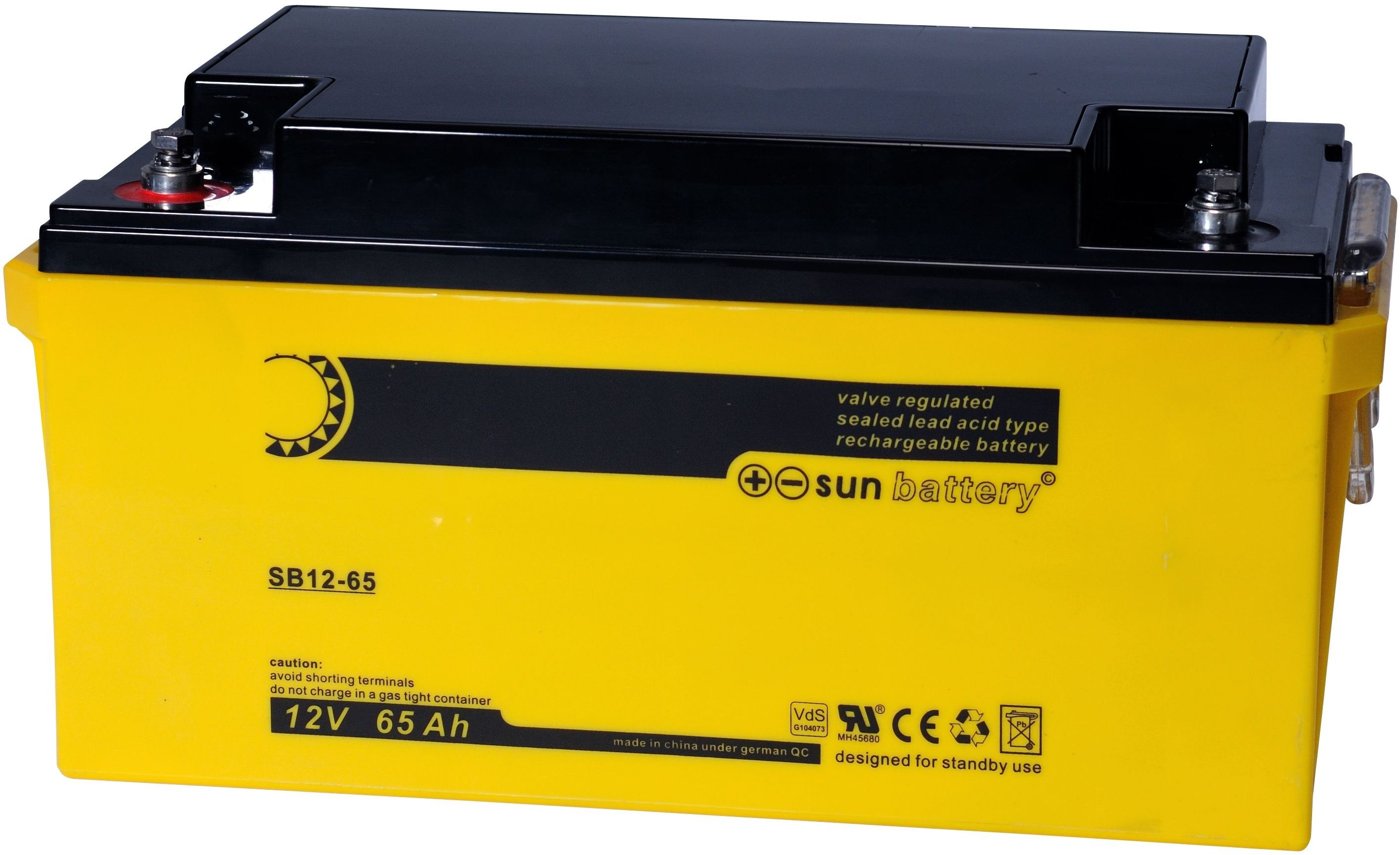 SB12-65 (12V / 70.6Ah) - SUN BATTERY
